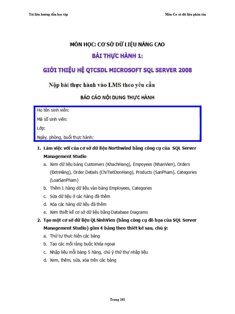 ThucHanh TaiLop | PDF