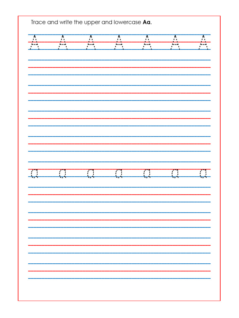 6.lets Practice Alphabet Tracing A Z | PDF