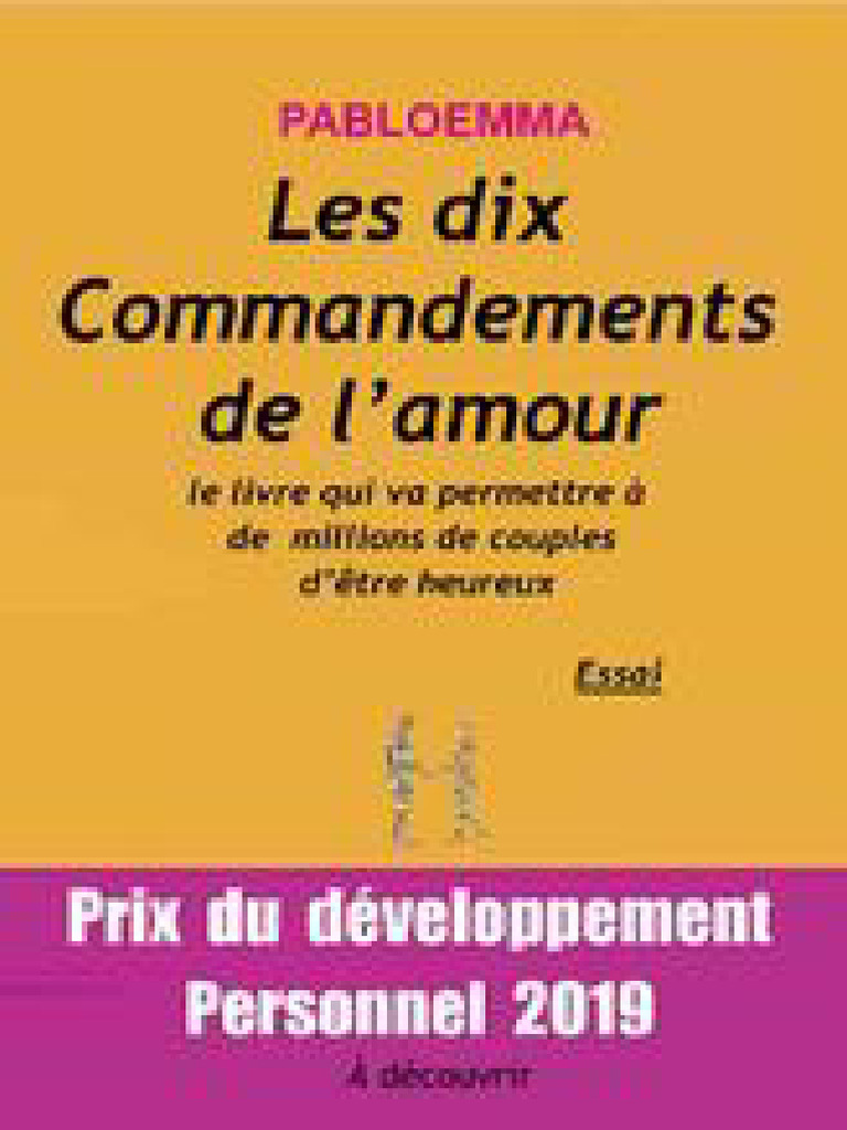 Les Dix Commandements de L'amour | PDF | Évolution de carrière | Développement personnel