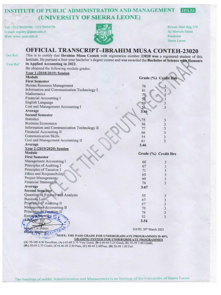 OFFICIAL TRANSCRIPT-Compressed | PDF