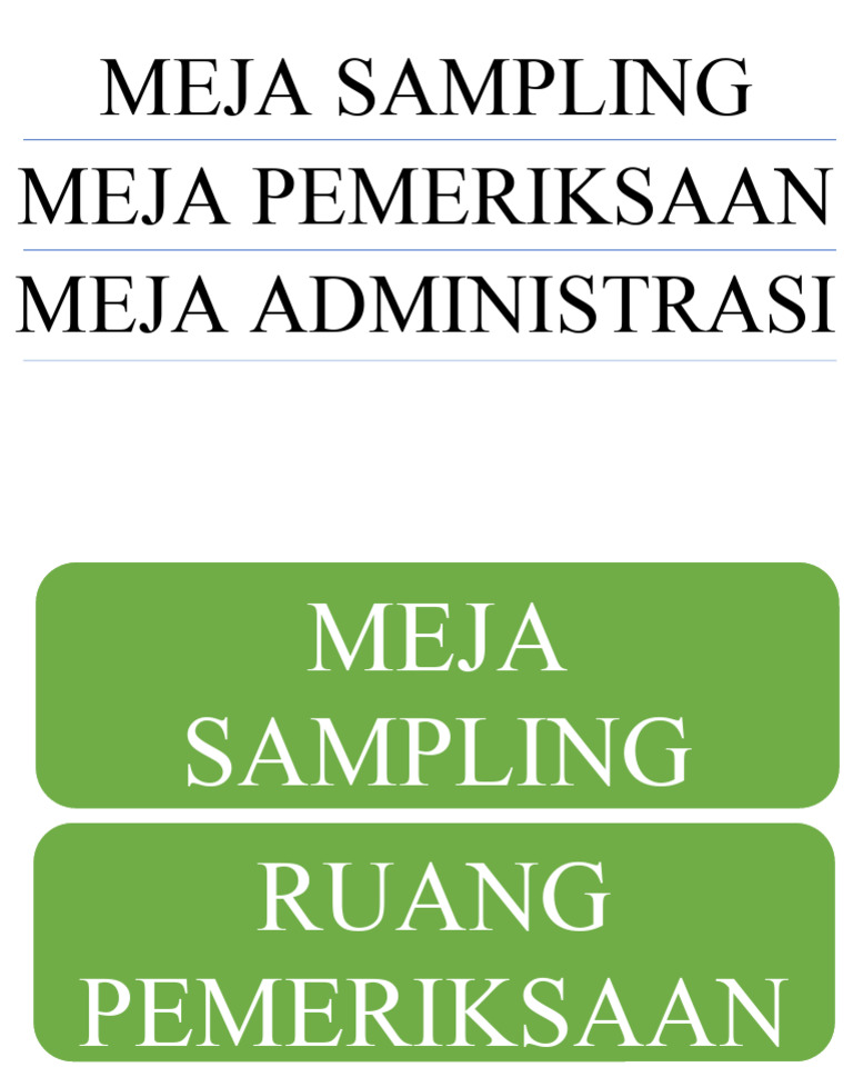 Meja Sampling | PDF