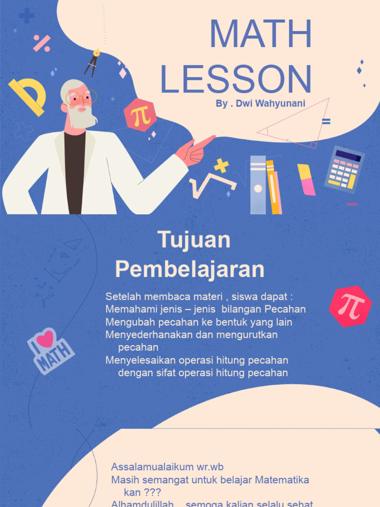 Matematika Pecahan Power Point | PDF