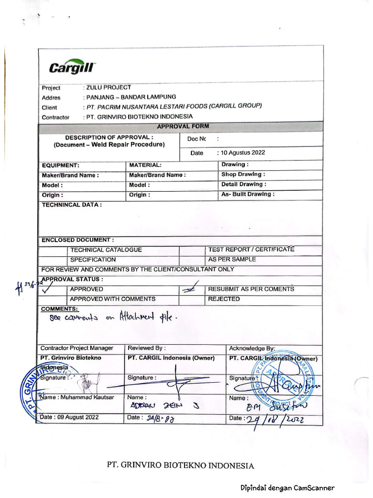Weld Repair Procedure | PDF