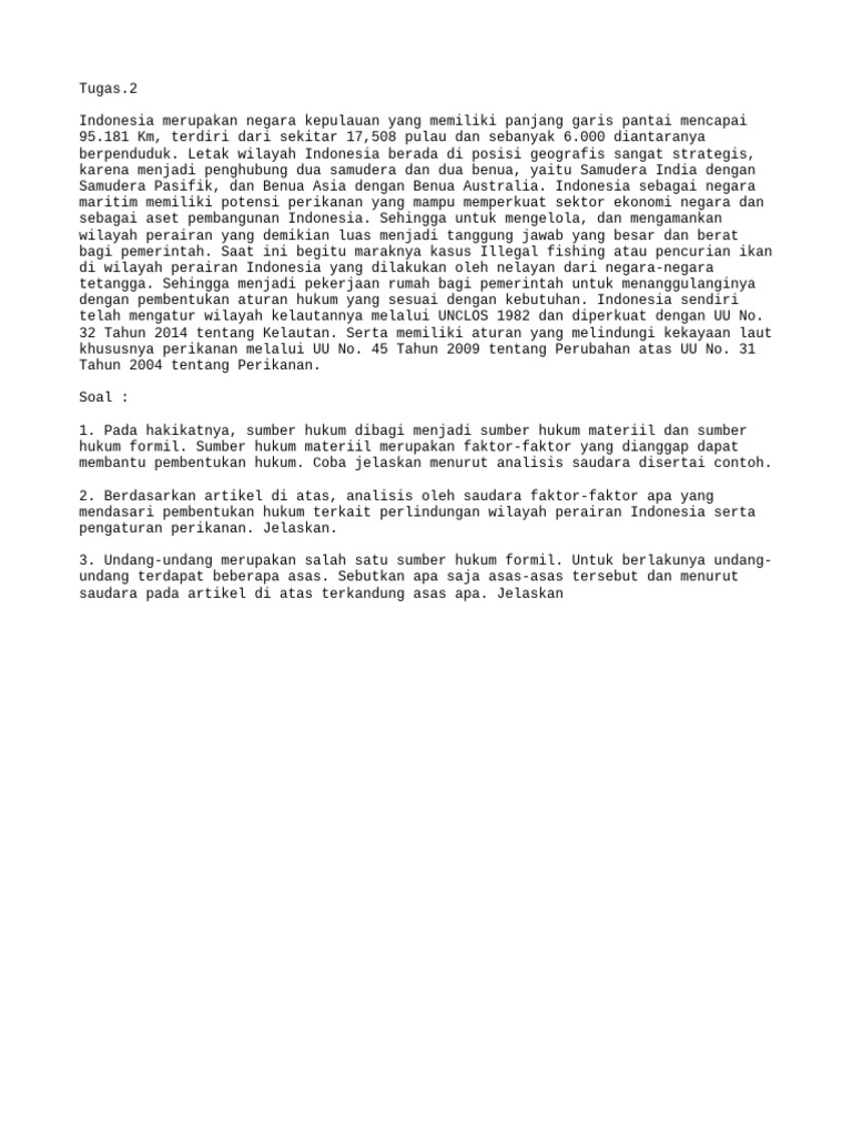 Tugas 2 Soal | PDF Tugas 2 Soal | PDF
