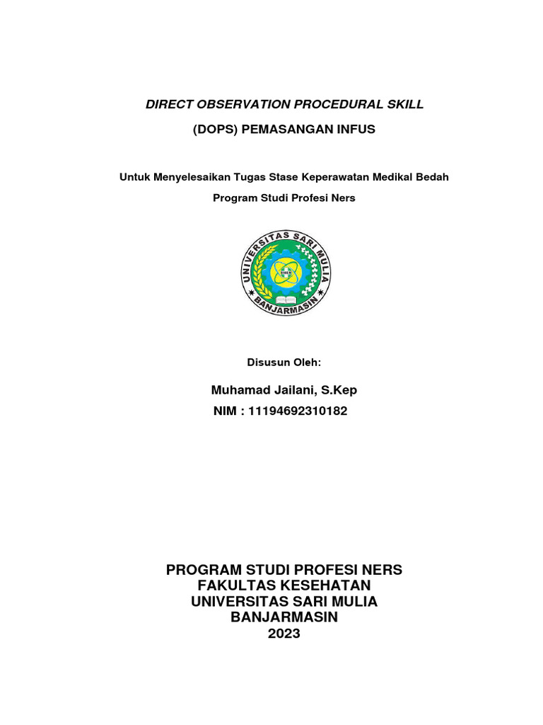 DOPS Kemoterapi | PDF