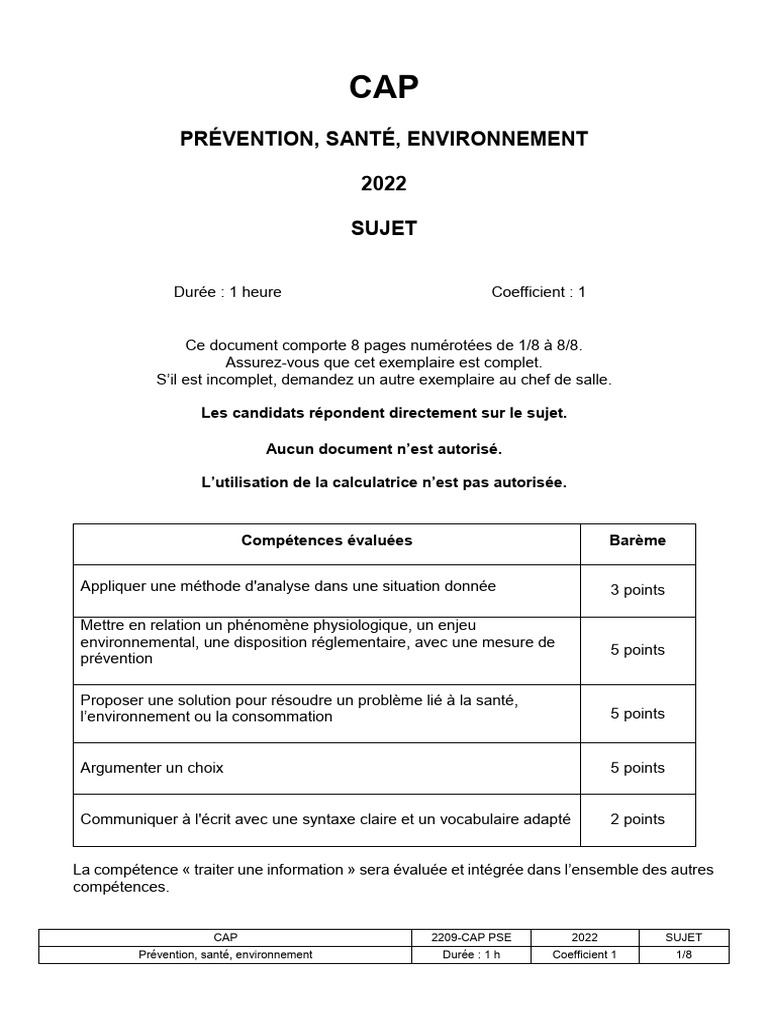 2022 CCF Sujet 2 | PDF