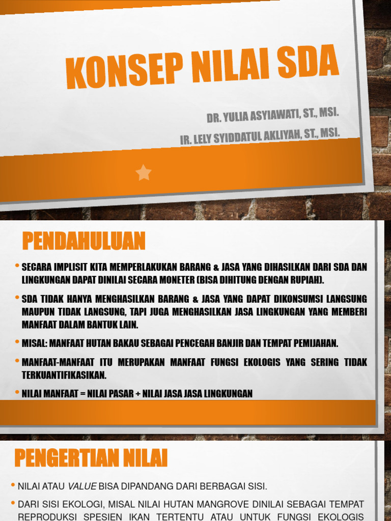 Konsep Nilai SDA | PDF