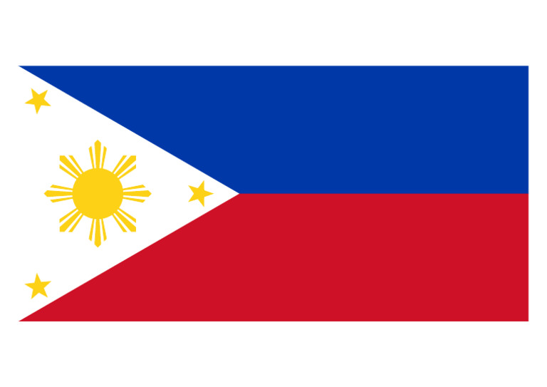 Printable Philippine Flag A4 Size Paper