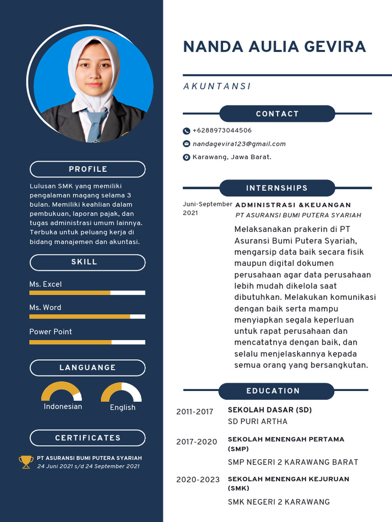 CV Nanda Aulia Gevira | PDF