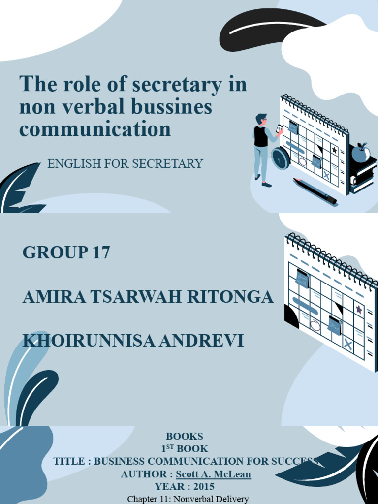 GR 17 E.secretary | PDF | Nonverbal Communication | Communication