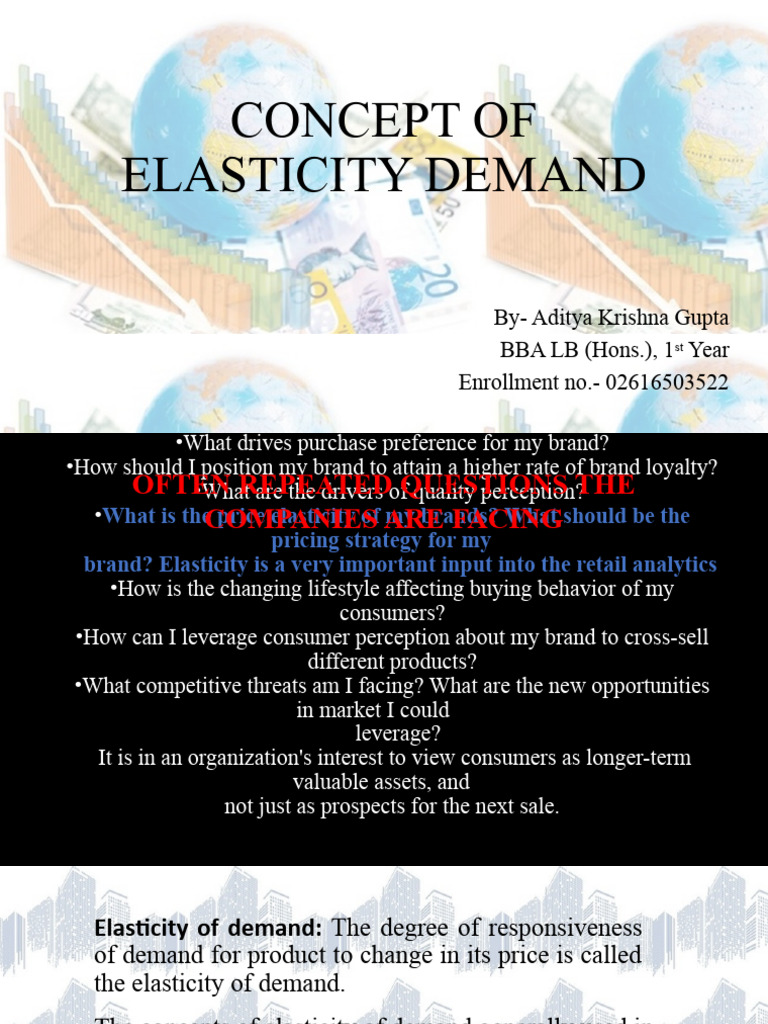 Concept of Elasticity Demand | PDF