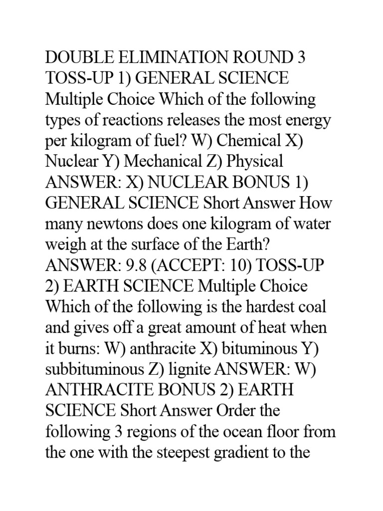 General Science Multiple Choice | PDF