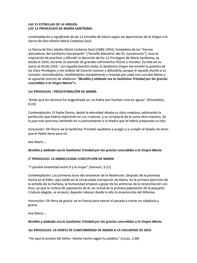 Devo.12 Estrellas de María | PDF