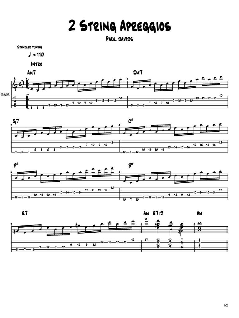 2 String Arpeggios | PDF