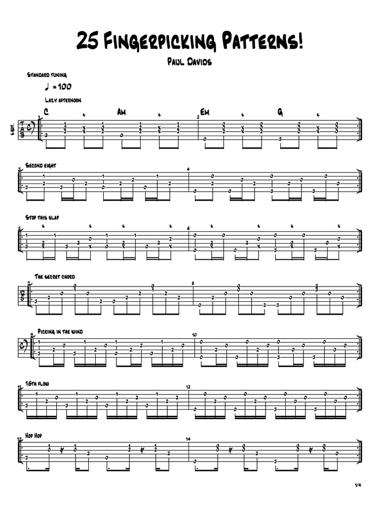 25 Picking Patterns | PDF