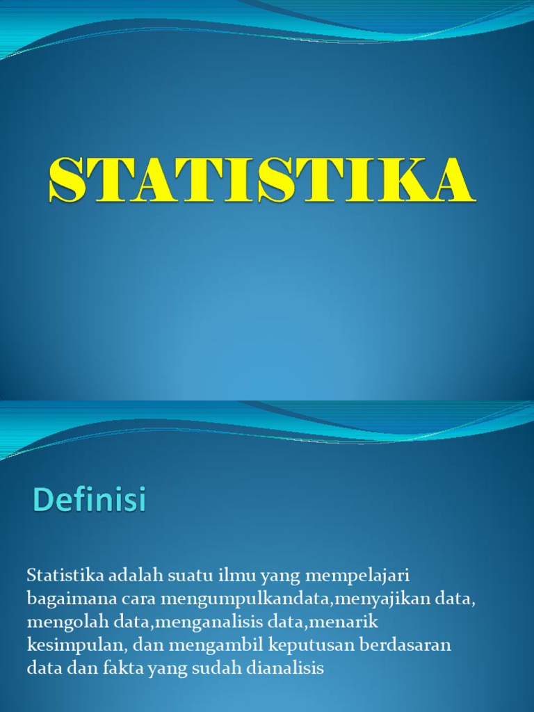 Statistika 1 | PDF