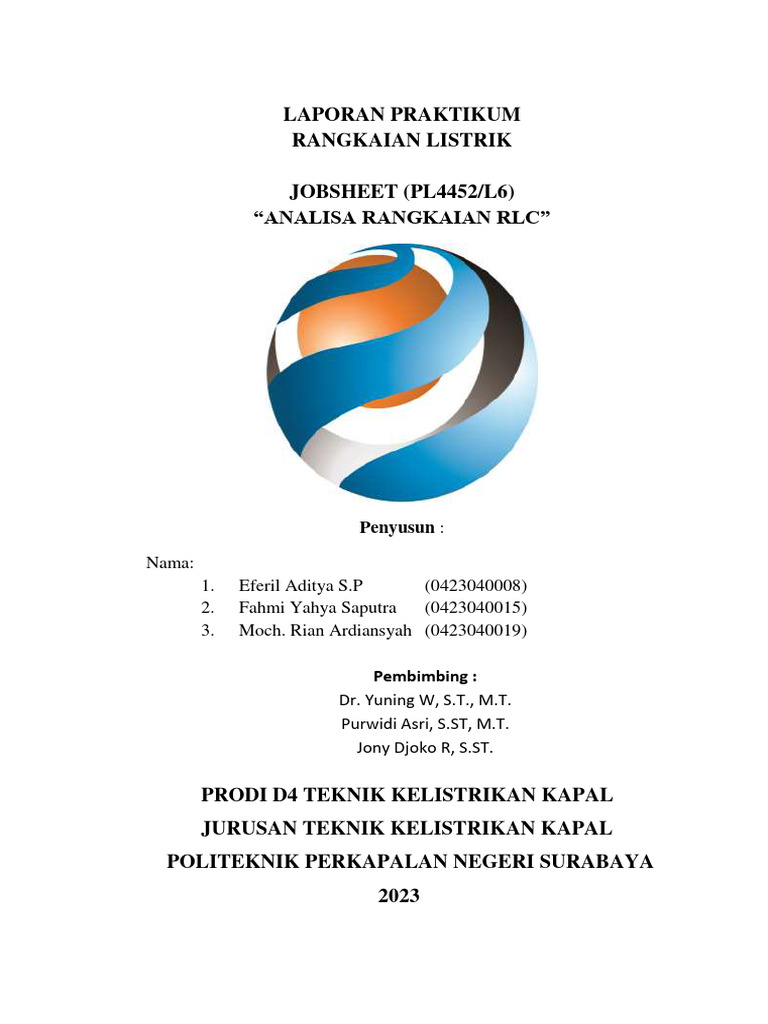 Analisis Rangkaian RLC Praktikum | PDF