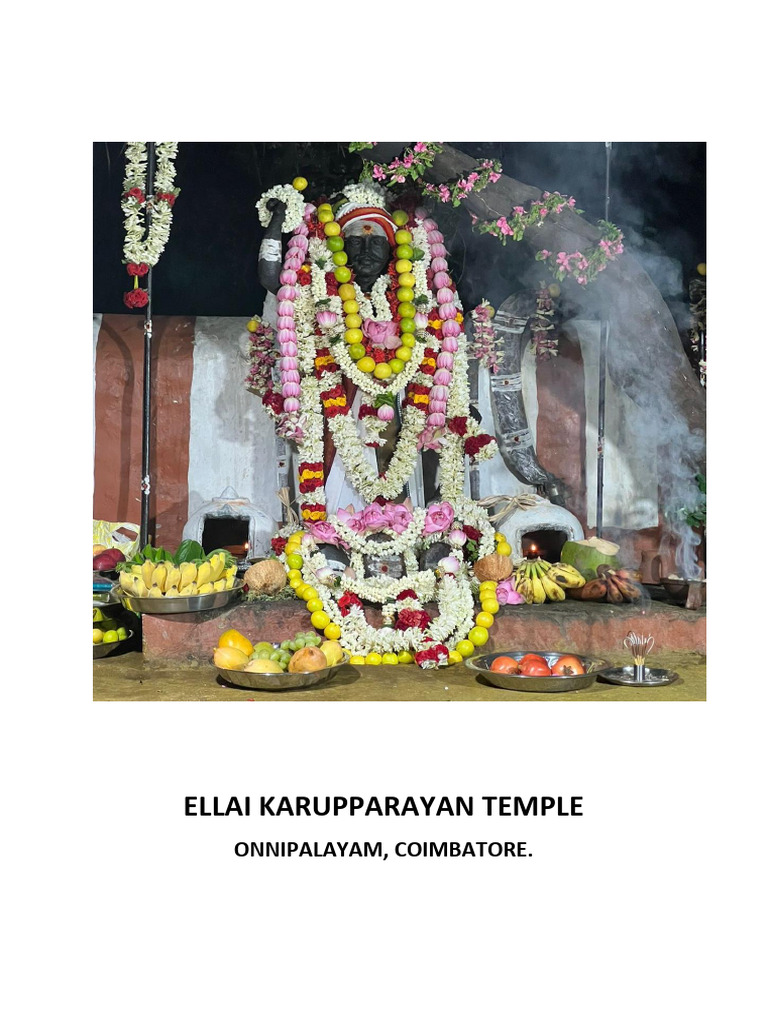 Ellai Karupparayan Temple Insights | PDF