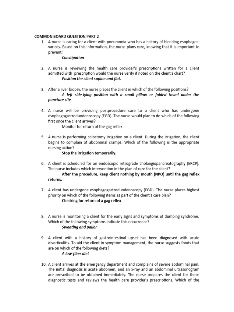 CBQ Med Surg | PDF | Science & Mathematics