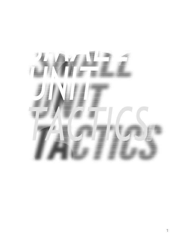 Small Unit Tactics An Illustrated Manual Kindlenbsped | PDF