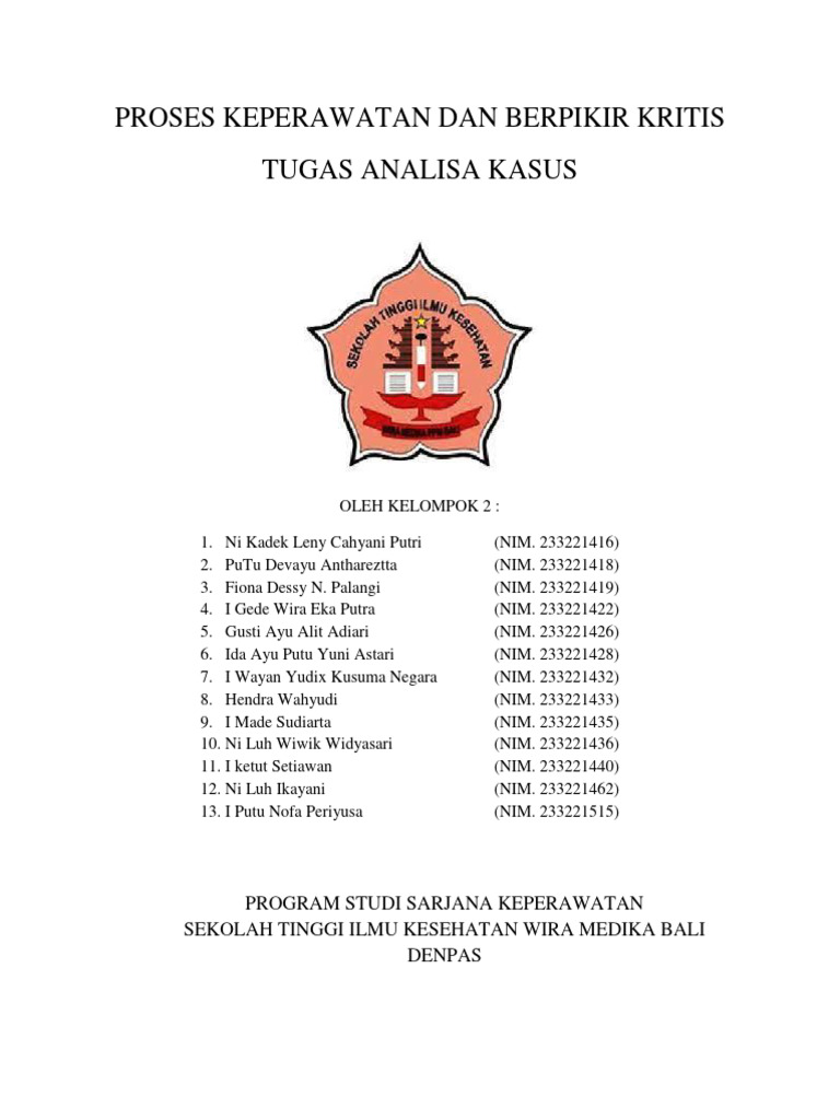Analisa Kasus Kelompok 2 (Kasus 1) | PDF