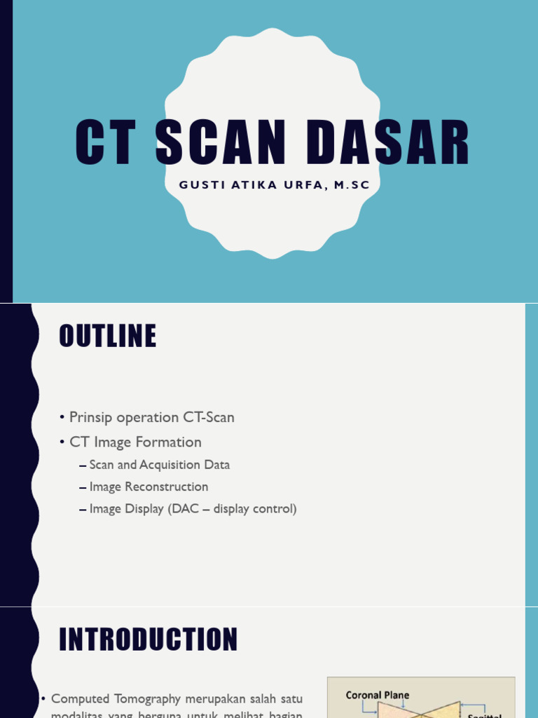 CT Scan Basics for Medical Professionals | PDF
