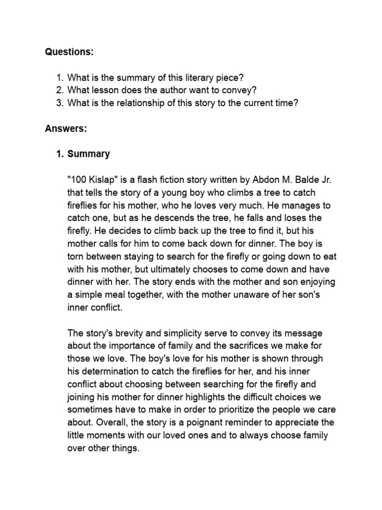 Flash Fiction - 100 Kislap by Abdon M. Balde Jr. | PDF
