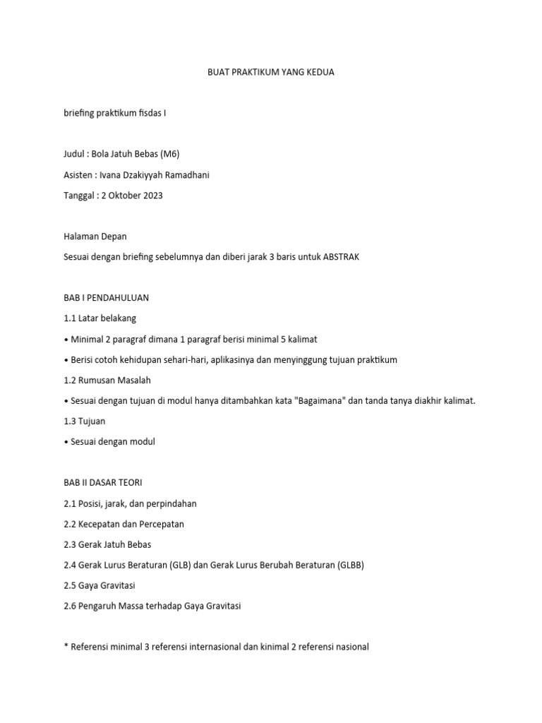 Isi Praktikum Bab II | PDF