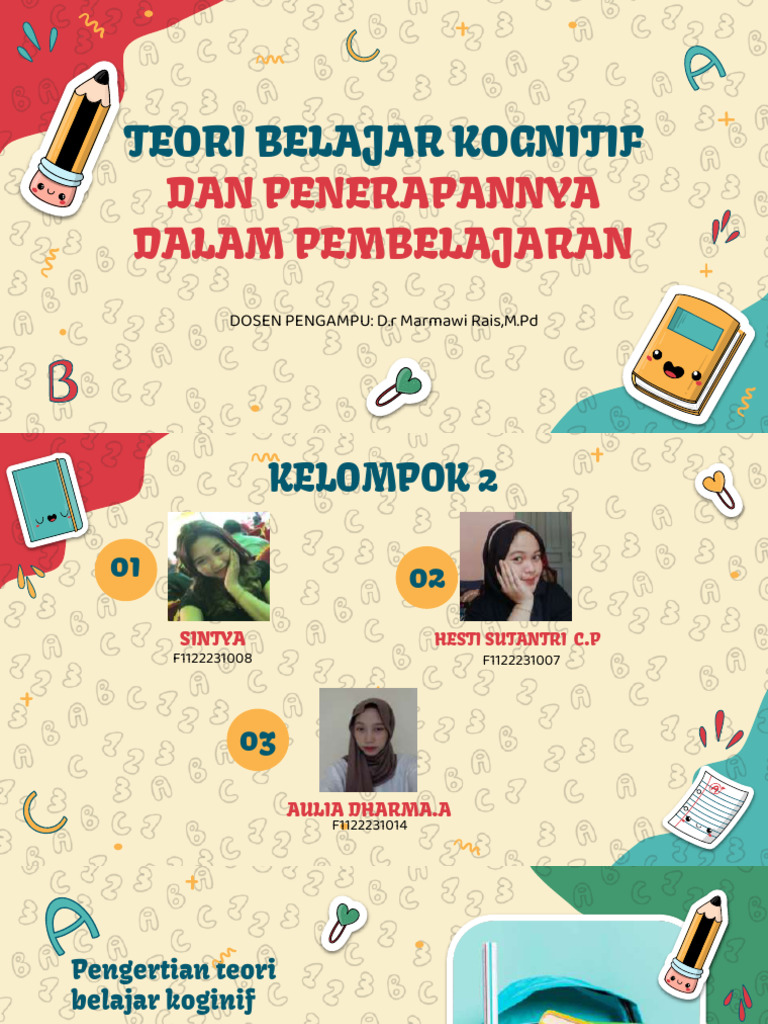 Belajar Kognitif Dan Penerapannya | PDF Belajar Kognitif Dan Penerapannya | PDF