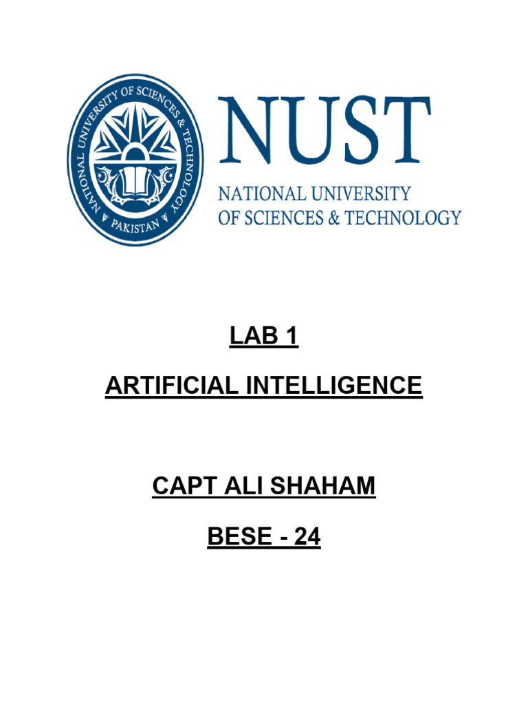 Capt Ali Shaham AI-Lab1 | PDF