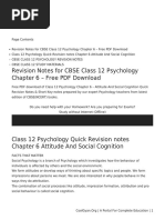 Psychology Class 12 Chapter 2 Notes PDF | PDF | Id | Self Esteem