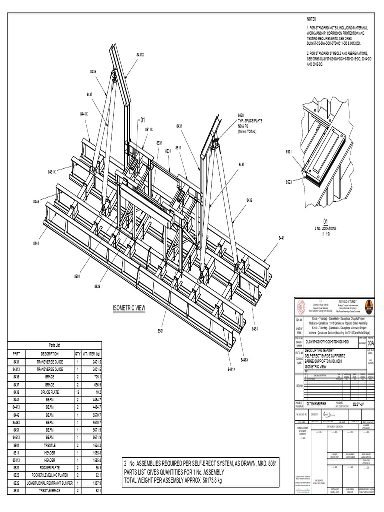 Barge Supports Detail Design Drawings - 03-April - 2021 - For ...