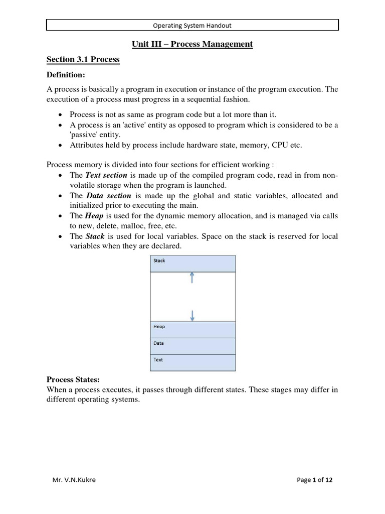 Process Management | PDF