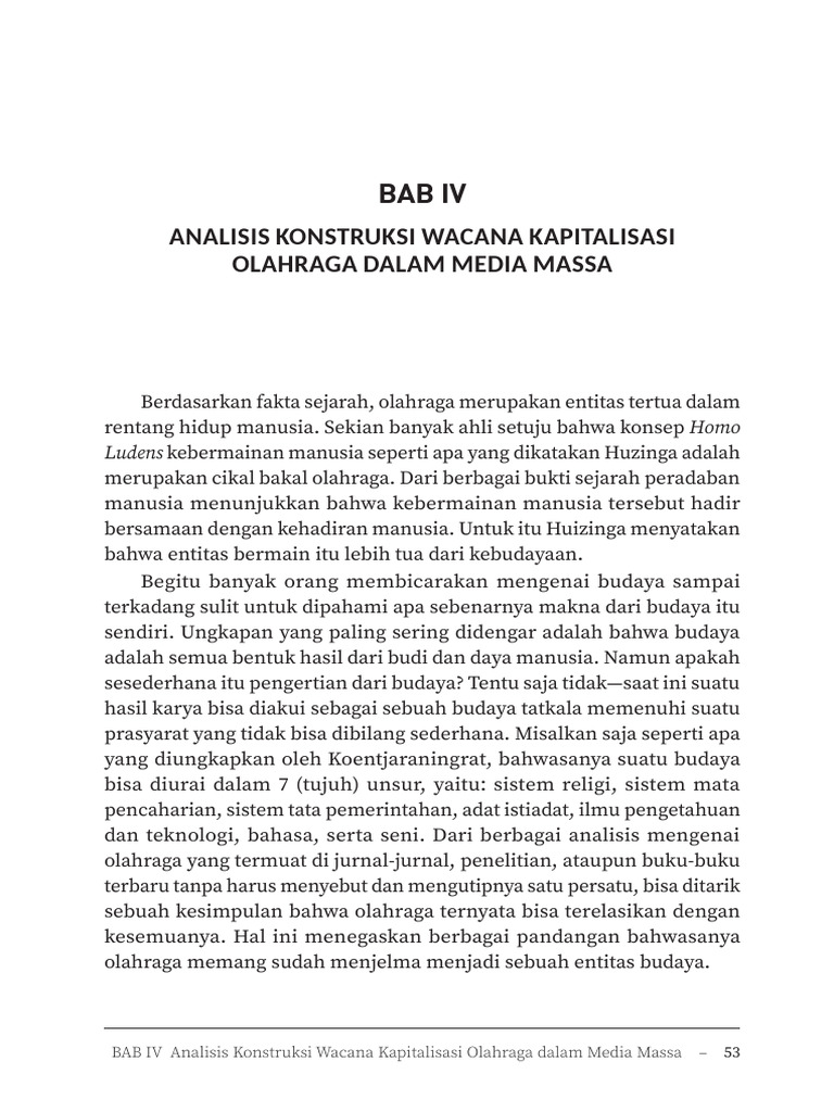 Olahraga Dalam Ruang Budaya Kontemporer (HAMID ANWAR) | PDF