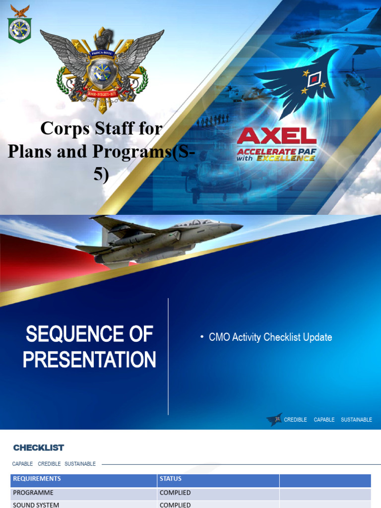 s5 Cmo Checklist 1 | PDF