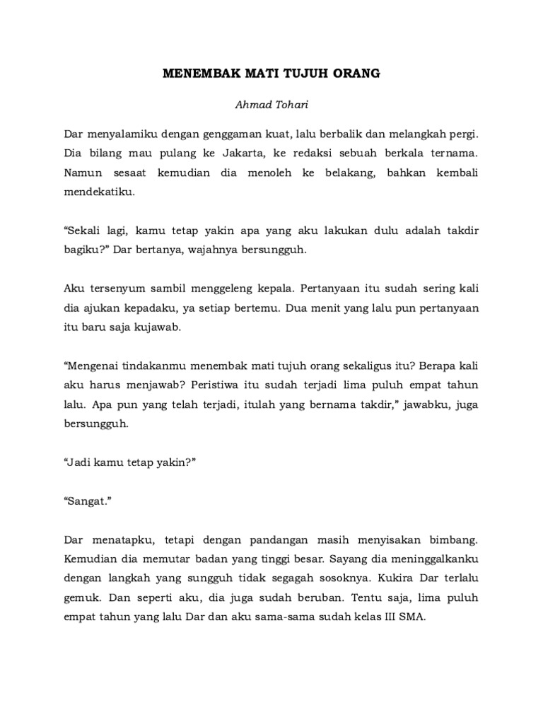 Menembak Mati Tujuh Orang | PDF | Agama & Spiritualitas