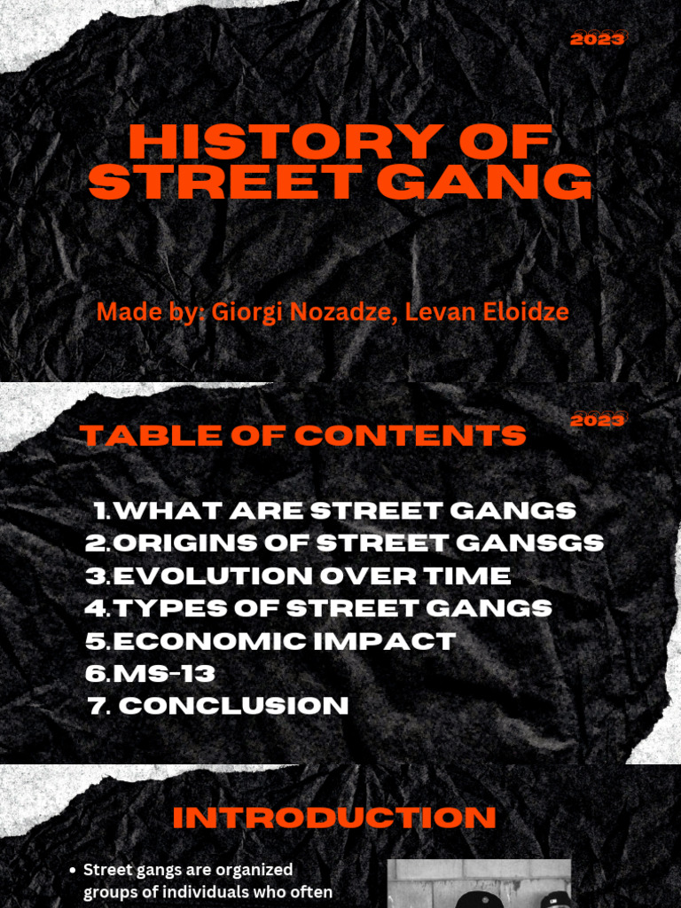 History of Street Gang | PDF | Gang | Ms 13