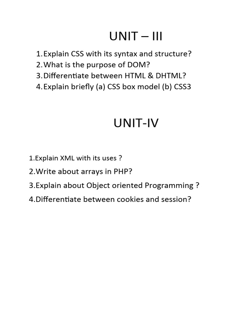IWT Unit 3&4 Assignment | PDF IWT Unit 3&4 Assignment | PDF