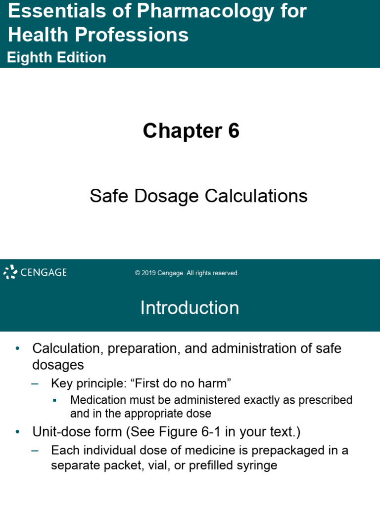 C6 Dosage | PDF