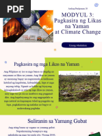 Ap: Climate Change, Pagkasira NG Kalikasan (Tagalog) | PDF