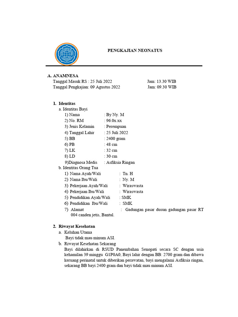 Pengkajian KTA Okta | PDF