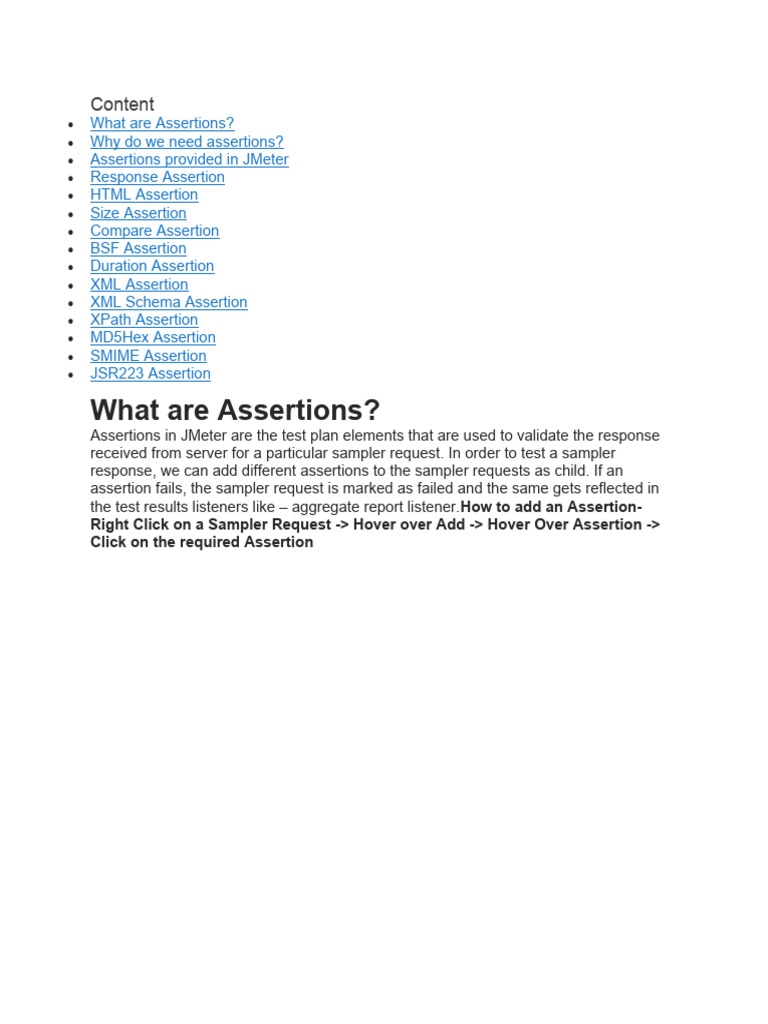 Assertions | PDF | Xml | Xml Schema