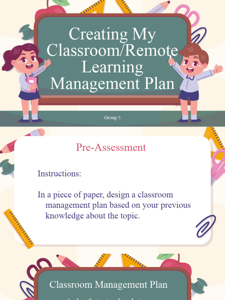 Classroom Management Plan | PDF | Career & Growth | Self-Improvement