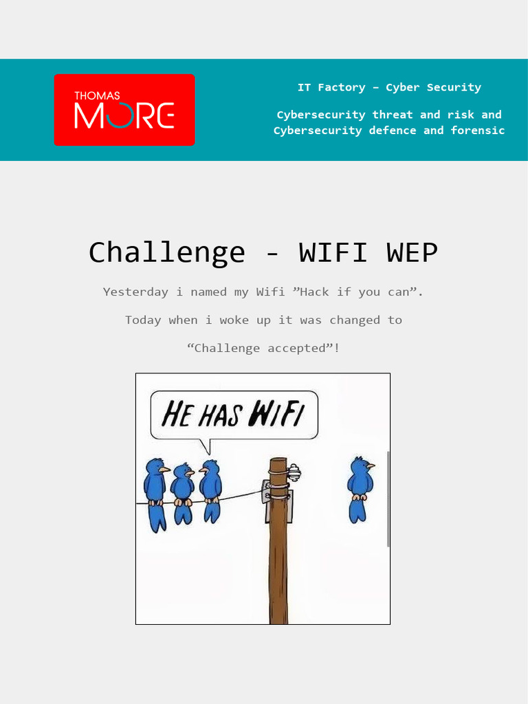 Challenge - WIFI WEP | PDF