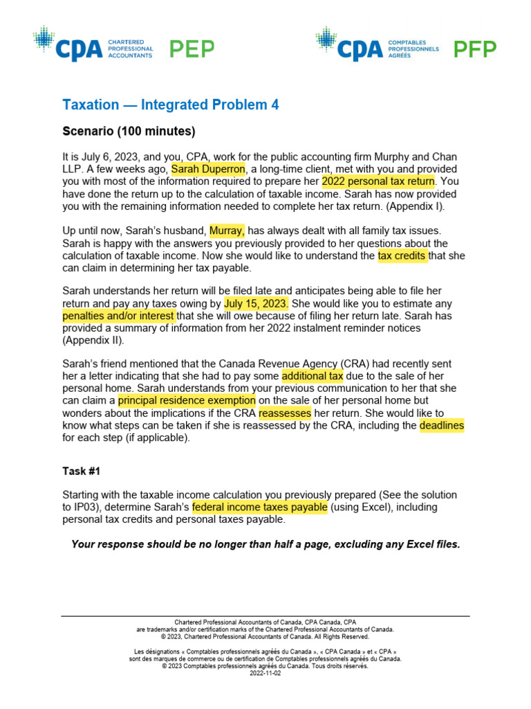 TXN 2301E IP04.Problem | PDF | Taxes | Business