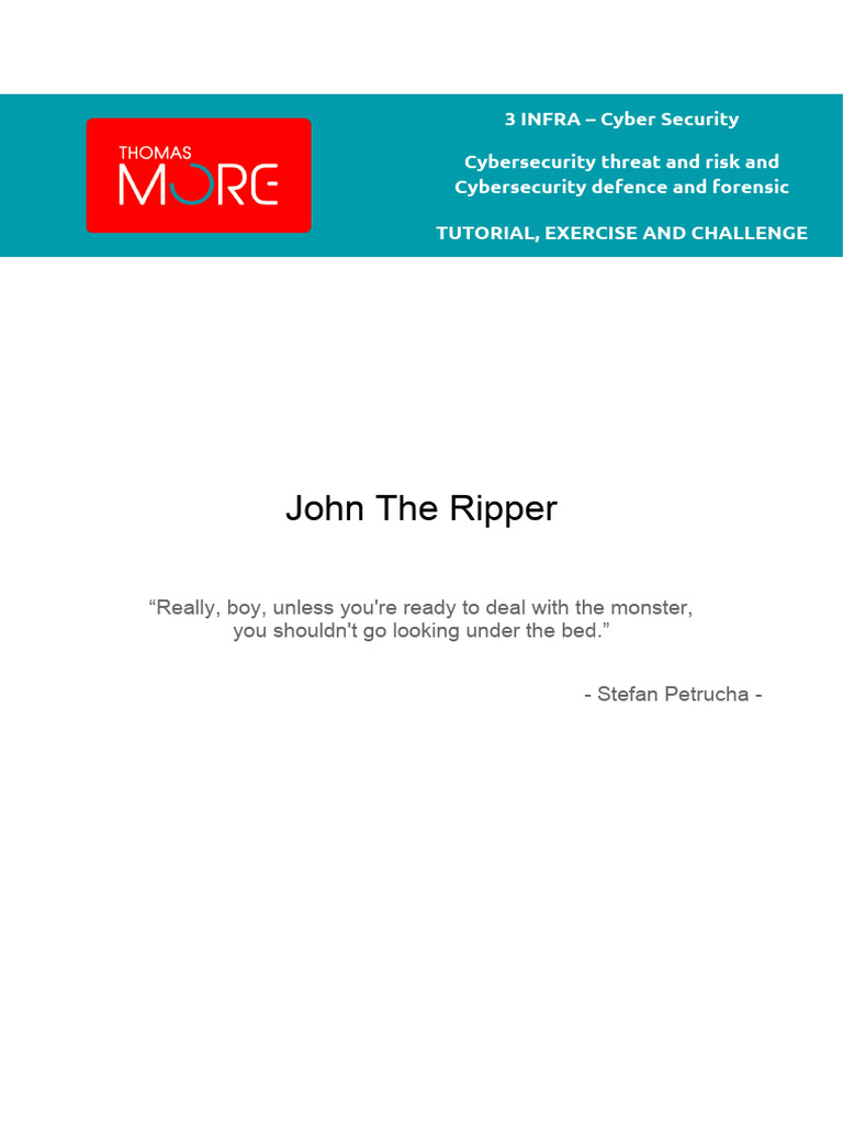 Challenge - John The Ripper | PDF | Password | Cybercrime
