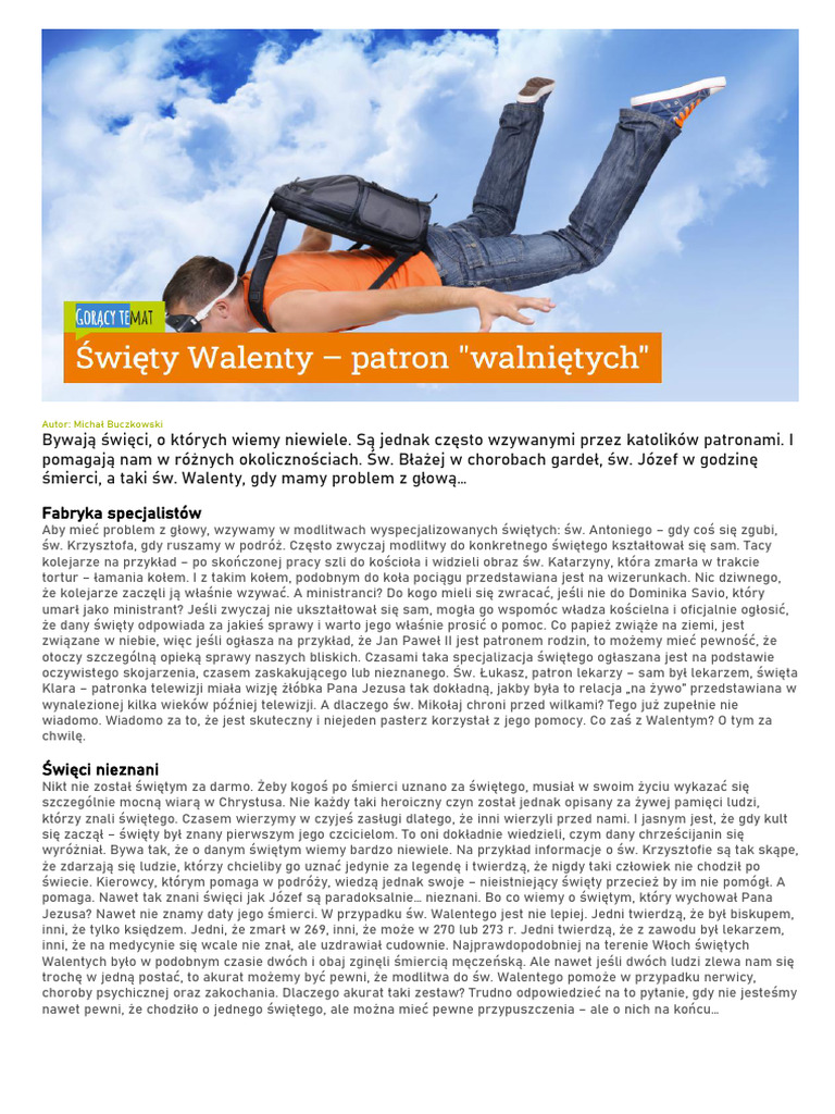 Św. Walenty | PDF