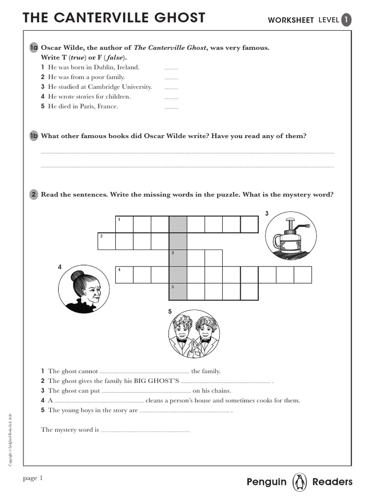 PR CantervilleGhost Worksheet3 | PDF
