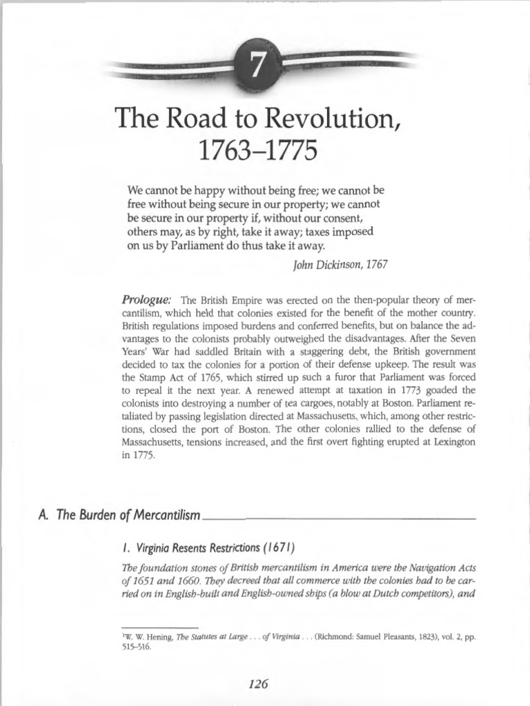 Causes of American Revolution, 1763-1775 | PDF