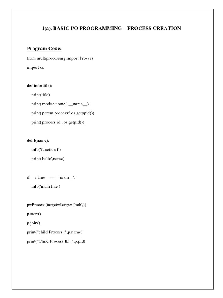 I/O Programming and Scheduling Algorithms | PDF | Teaching Methods ...